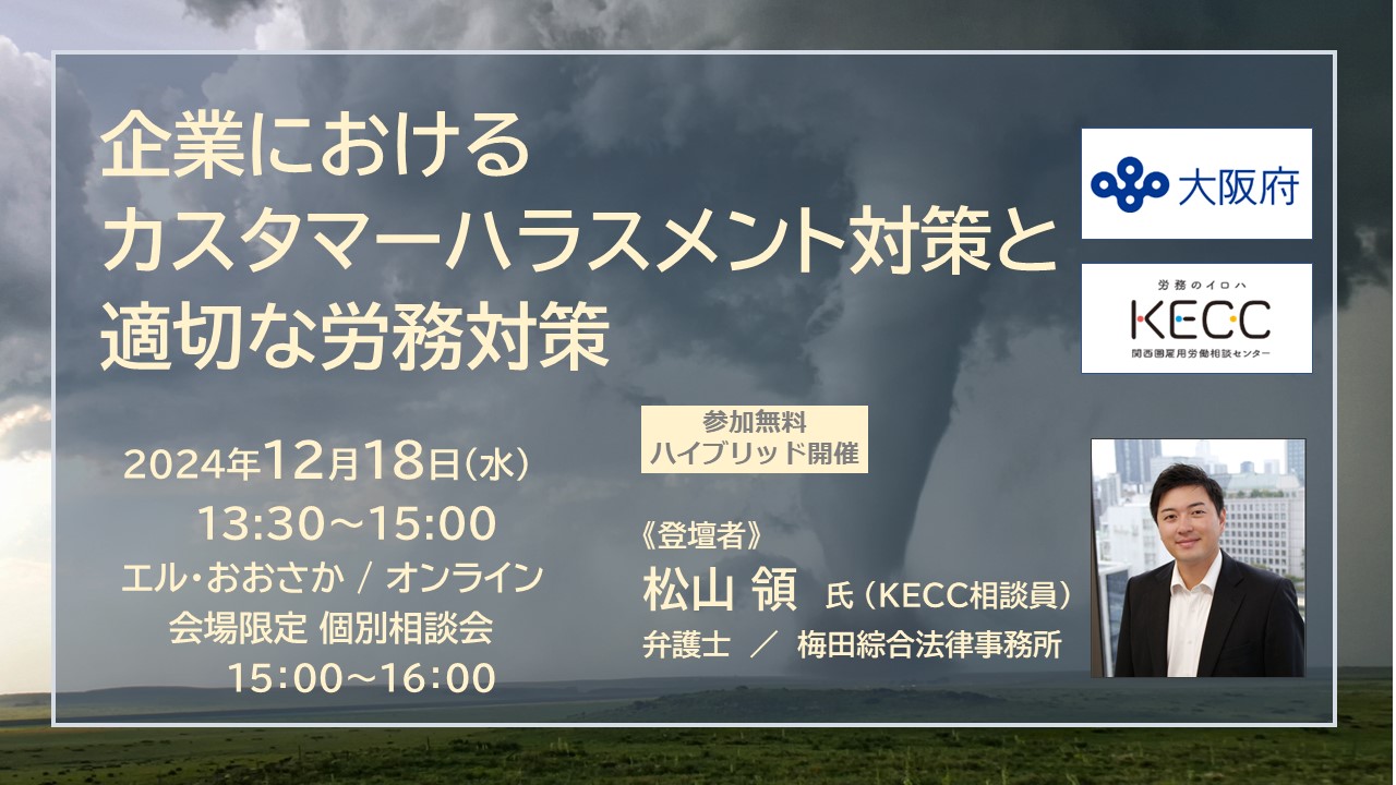 国家戦略特区 関西圏雇用労働相談センター
